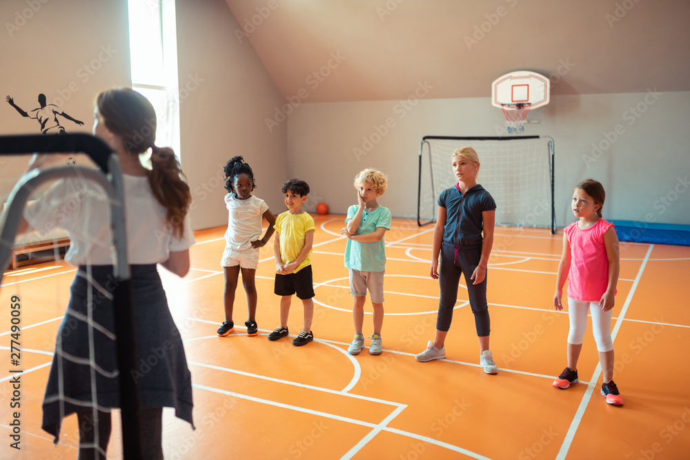 Children Standing In Line