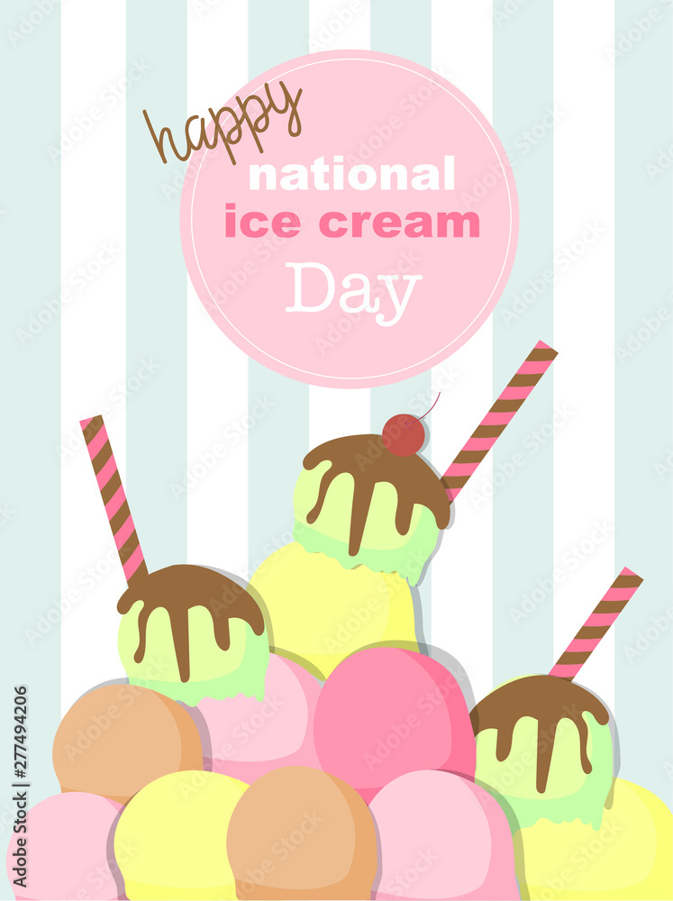 Ice cream invitation card,Happy national ice cream day,poster, greeting ...