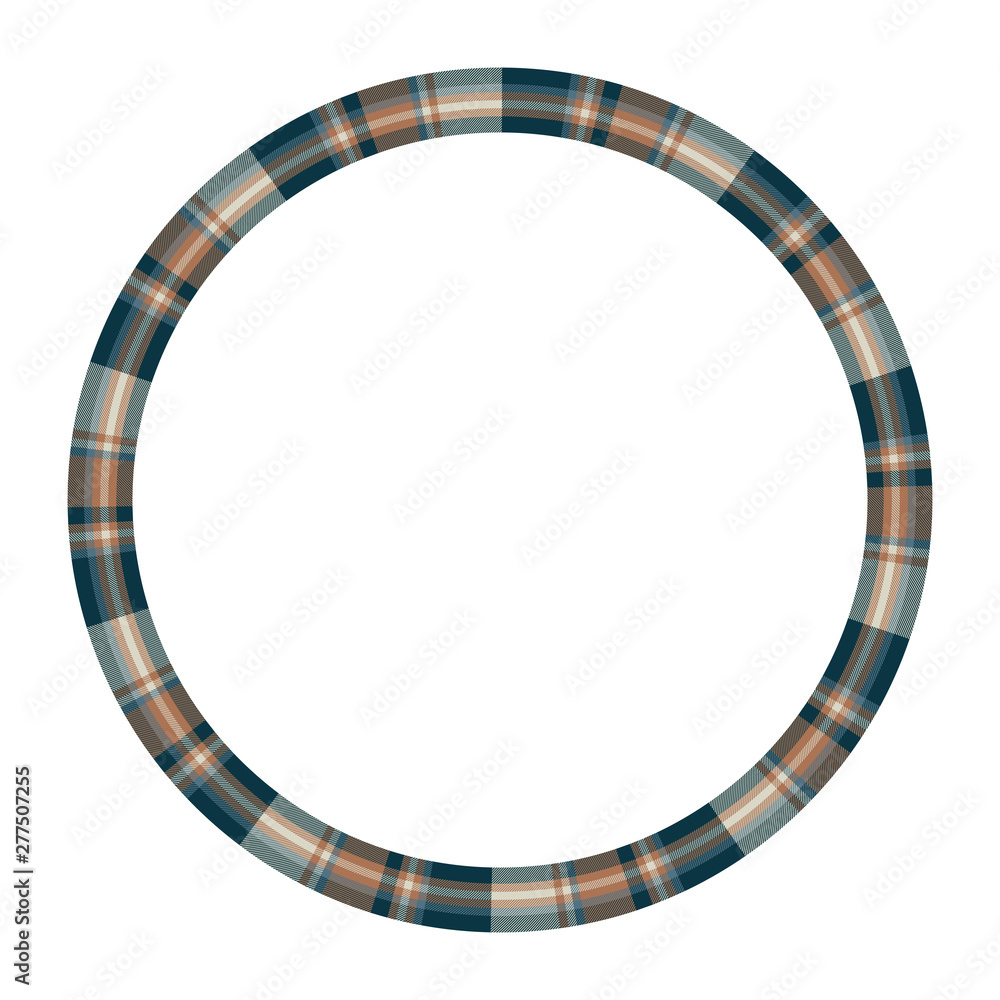 Round frame vector vintage pattern design template. Circle border ...