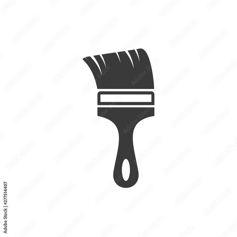 Paint brush icon template black color editable. Paint brush symbol ...