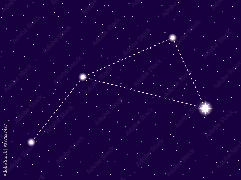 Antlia Constellation Stars