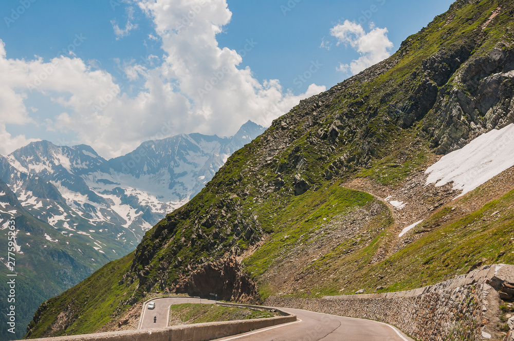 Timmelsjoch, Hochalpenstrasse, Passstrasse, Bergstrasse, Südtirol ...