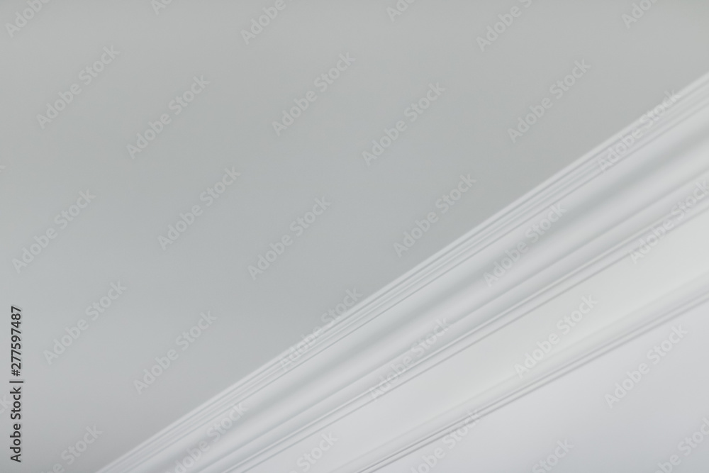 Molding on ceiling detail, interior design and architectural abstract ...