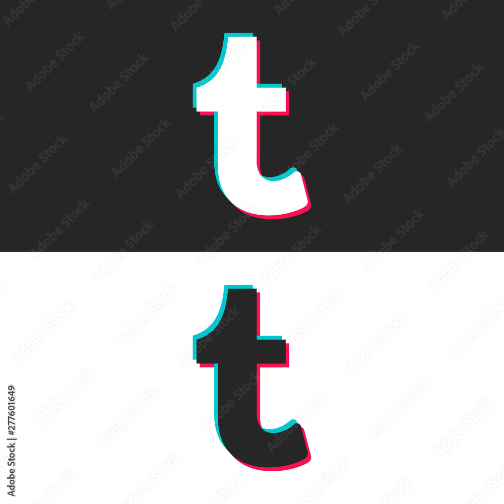 Uppercase letter t. Alphabet letter T logo. Abstract font style ...
