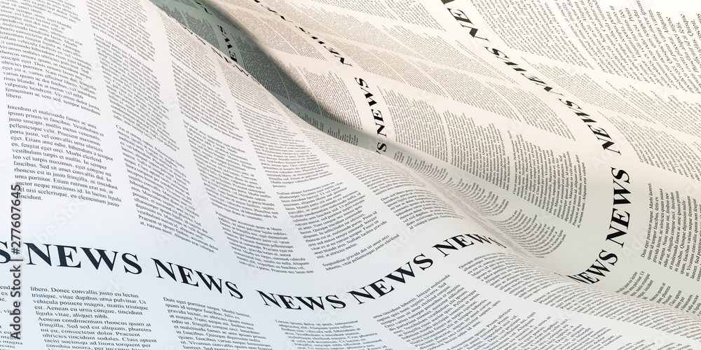 Abstract newspaper background, original 3d rendering Stock Illustration | Adobe Stock