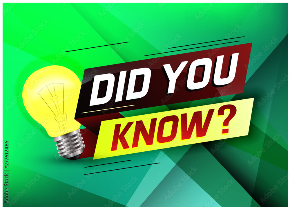 Vecteur Stock Did you know ? word concept vector illustration with ... Vecteur Stock Did you know ? word concept vector illustration with ...