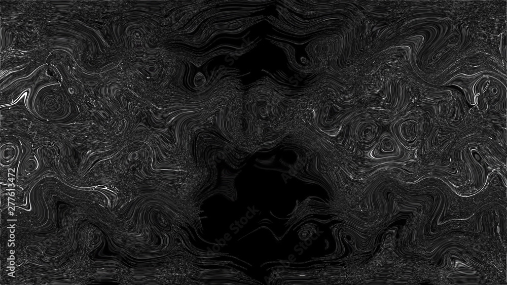 Modern abstraction with many thin matted curves with diffusion effect ...