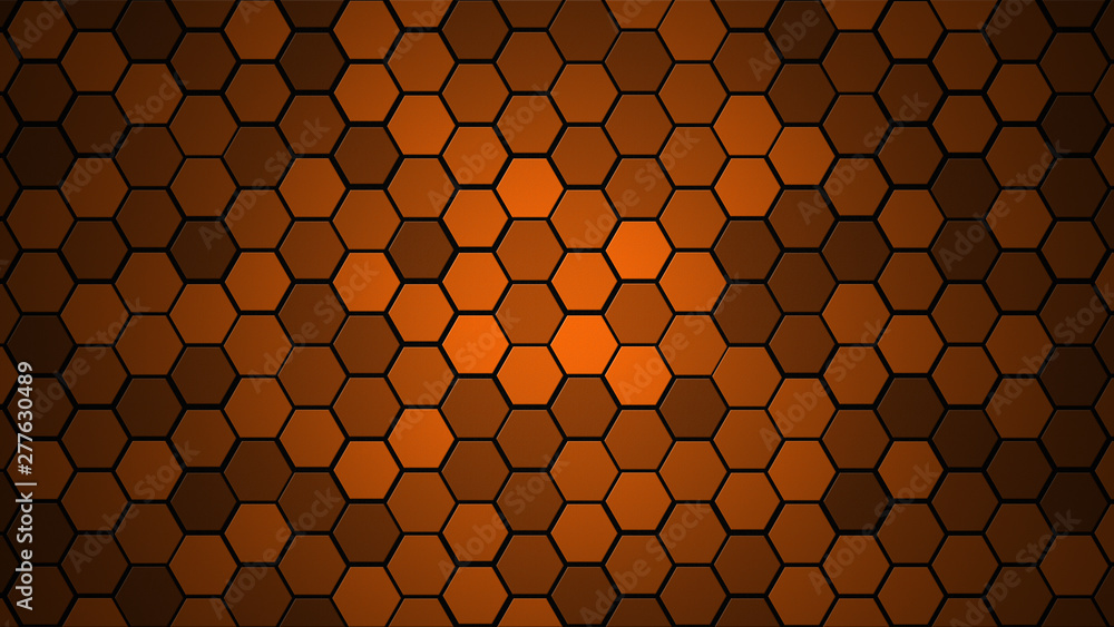 Honeycomb Grid tile random background or Hexagonal cell texture. in ...