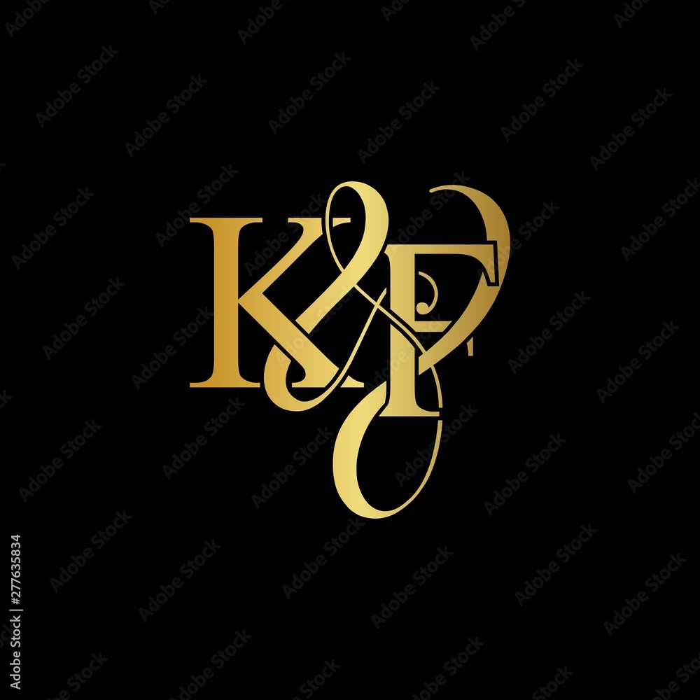 Vecteur Stock K & F KF logo initial vector mark. Initial letter K & F ...
