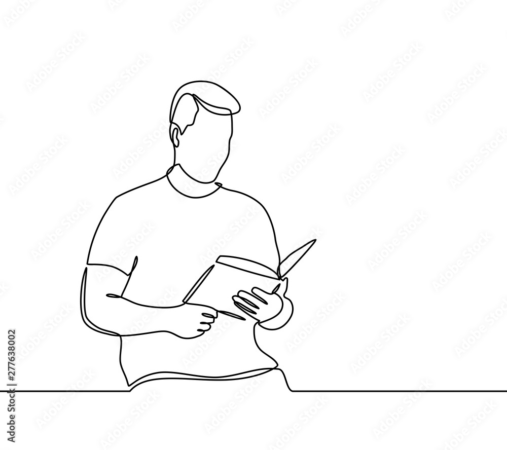 Reading Books Drawing