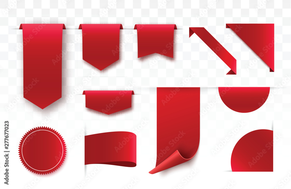 Set of blank labels Stock Vector | Adobe Stock