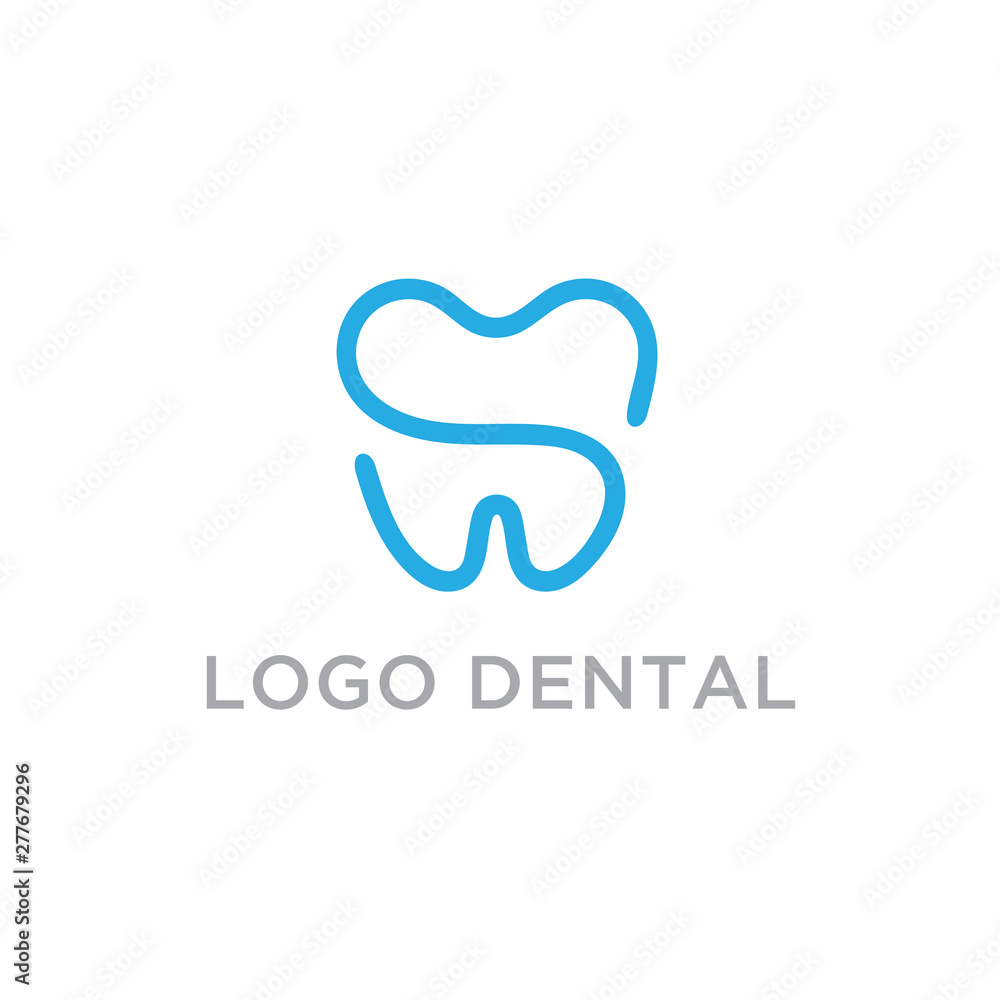 this is the tooth logo in the shape of the letter S Stock Vector ...
