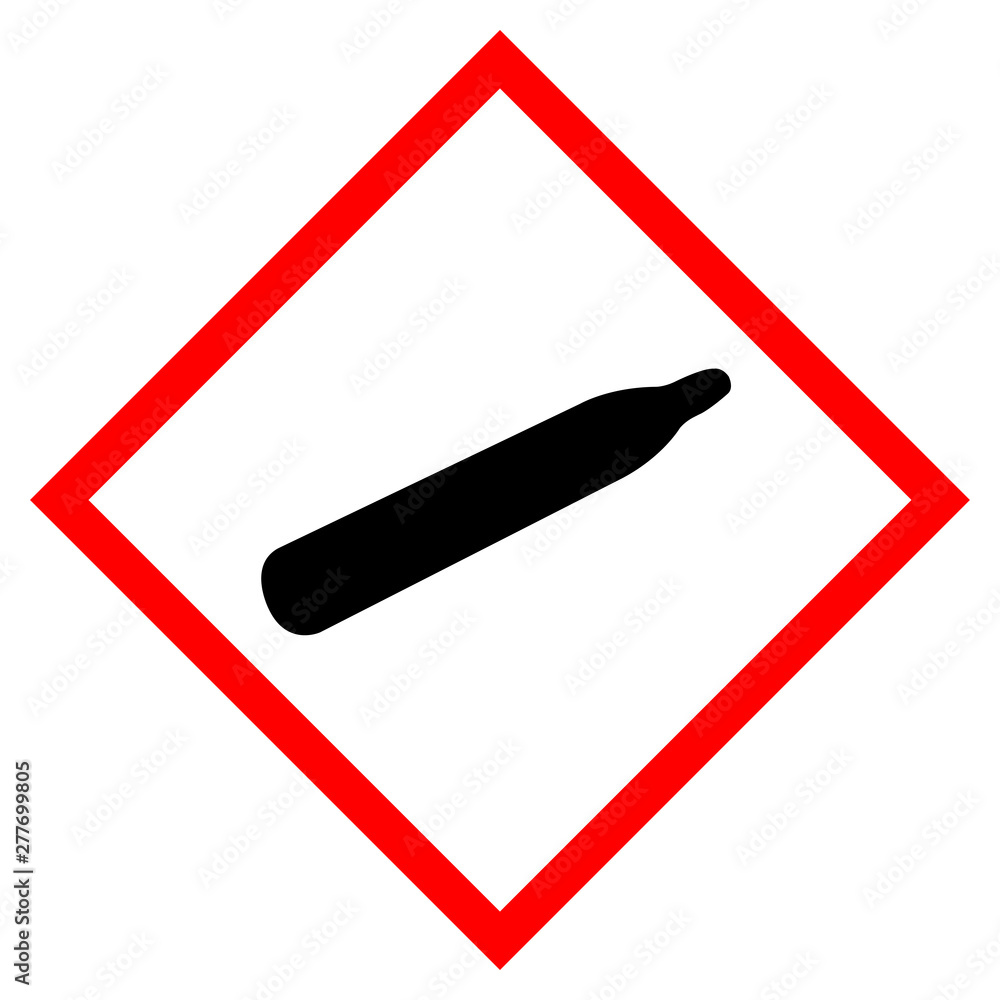 Gas Cylinder Symbol Sign, Vector Illustration, Isolate On White ...