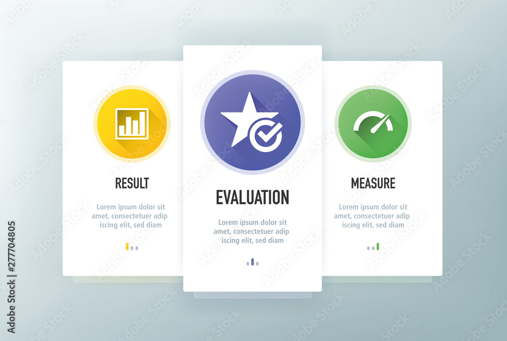 Assessment Icons for Website and mobile app onboarding screens vector ...