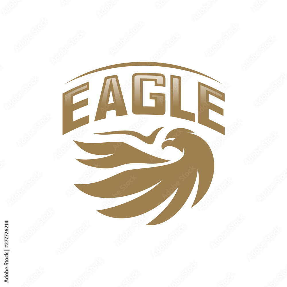 Eagle Logo Design Vector. Flying Eagle logo template. Icon Symbol Stock ...