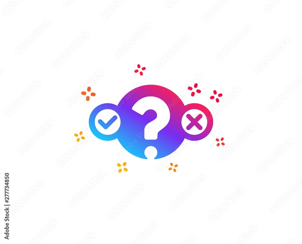 Quiz test icon. Select answer sign. Business interview symbol. Dynamic ...