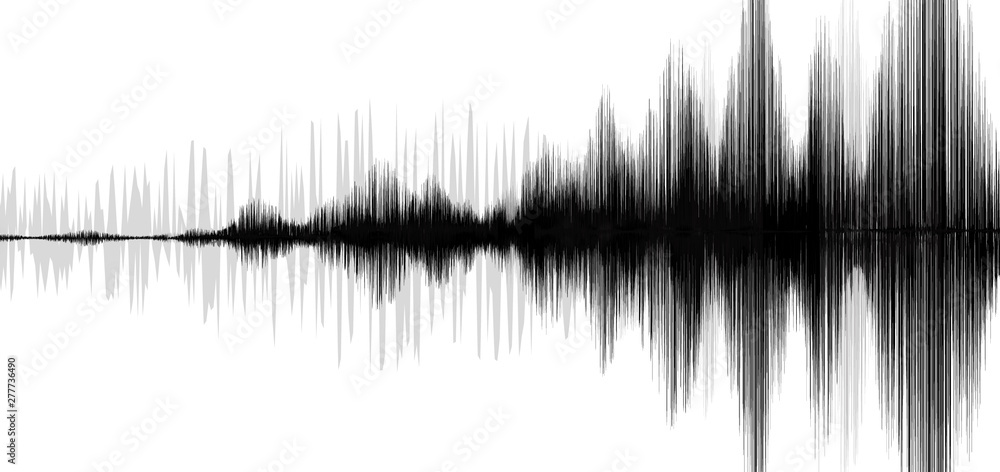 Power of Earthquake Wave on white background,Vibrate and Waving concept ...