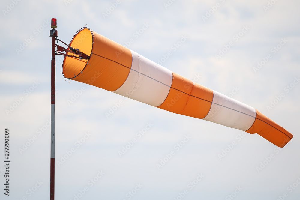 Details with a wind direction indicator on an airport Stock Photo ...