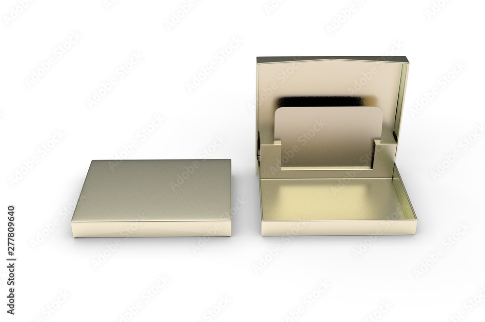 White blank rectangular hard cardboard gift card holder box for ...