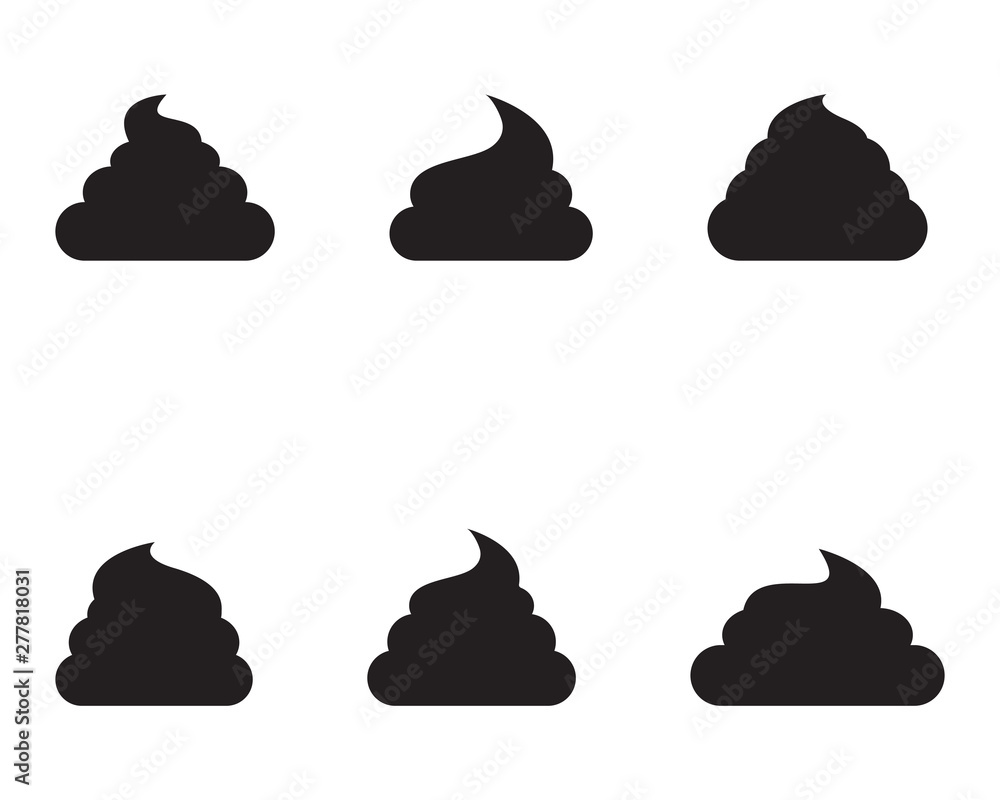 poop logo vector icon Stock Vector | Adobe Stock