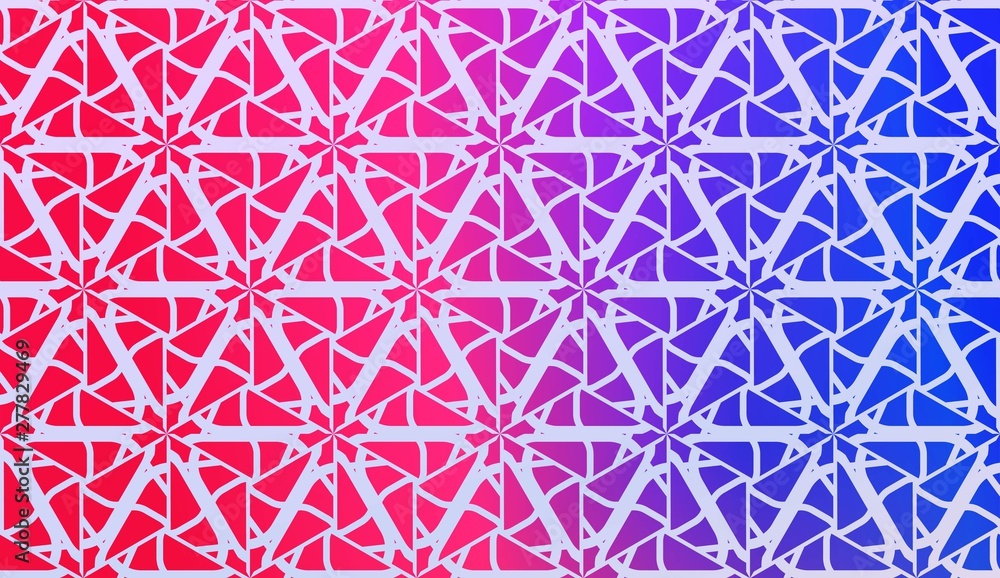 Vector Geometric Pattern with gradient backgroun. Triangles Curved Line ...