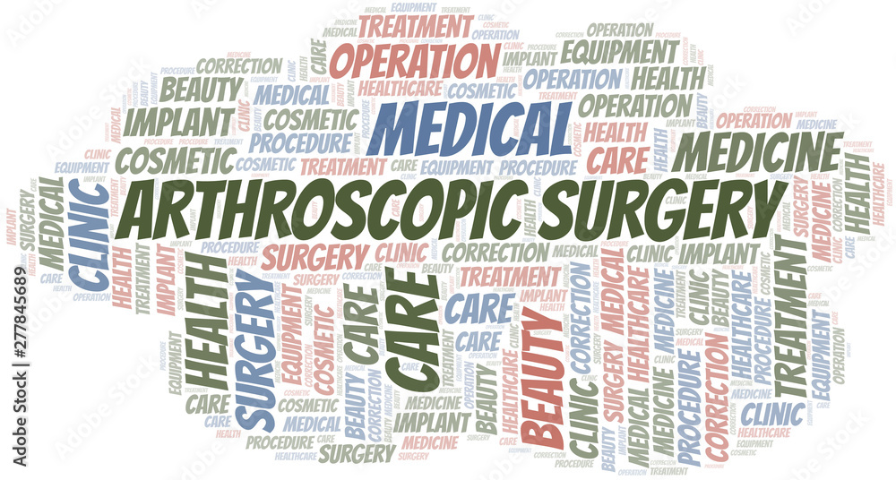 Arthroscopic Surgery word cloud vector made with text only. Stock ...