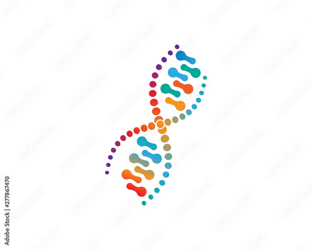 DNA logo vector icon template Stock Vector | Adobe Stock