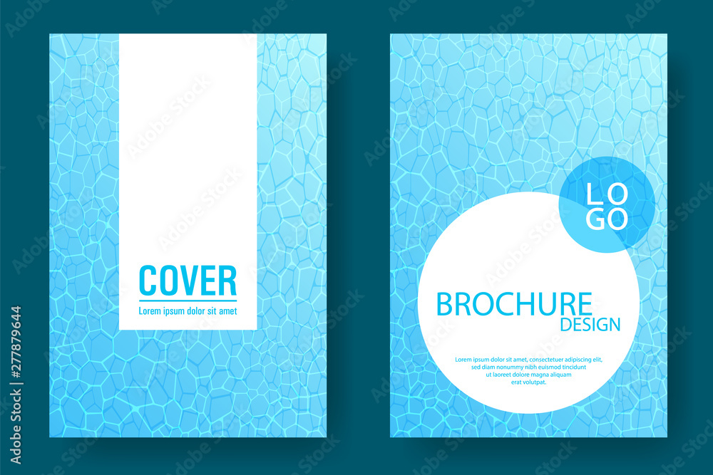 World Oceans Day brochure cover templates set. Stock Vector | Adobe Stock