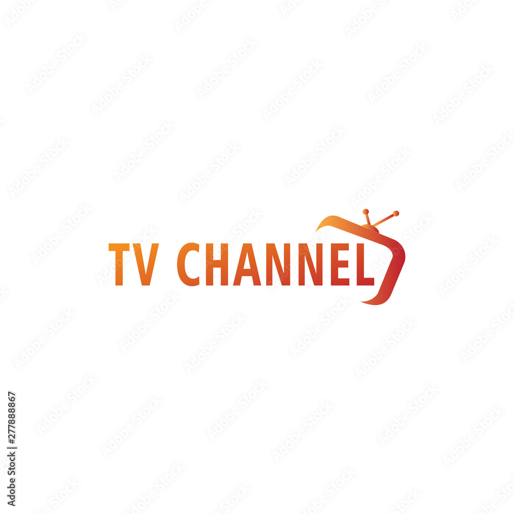 Live Streaming, Online Television, Web TV, Simple and Clean Logo ...