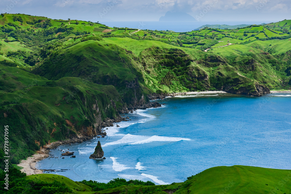 A little bay seen from Raku a Payaman in Batanes, Philippines Stock ...