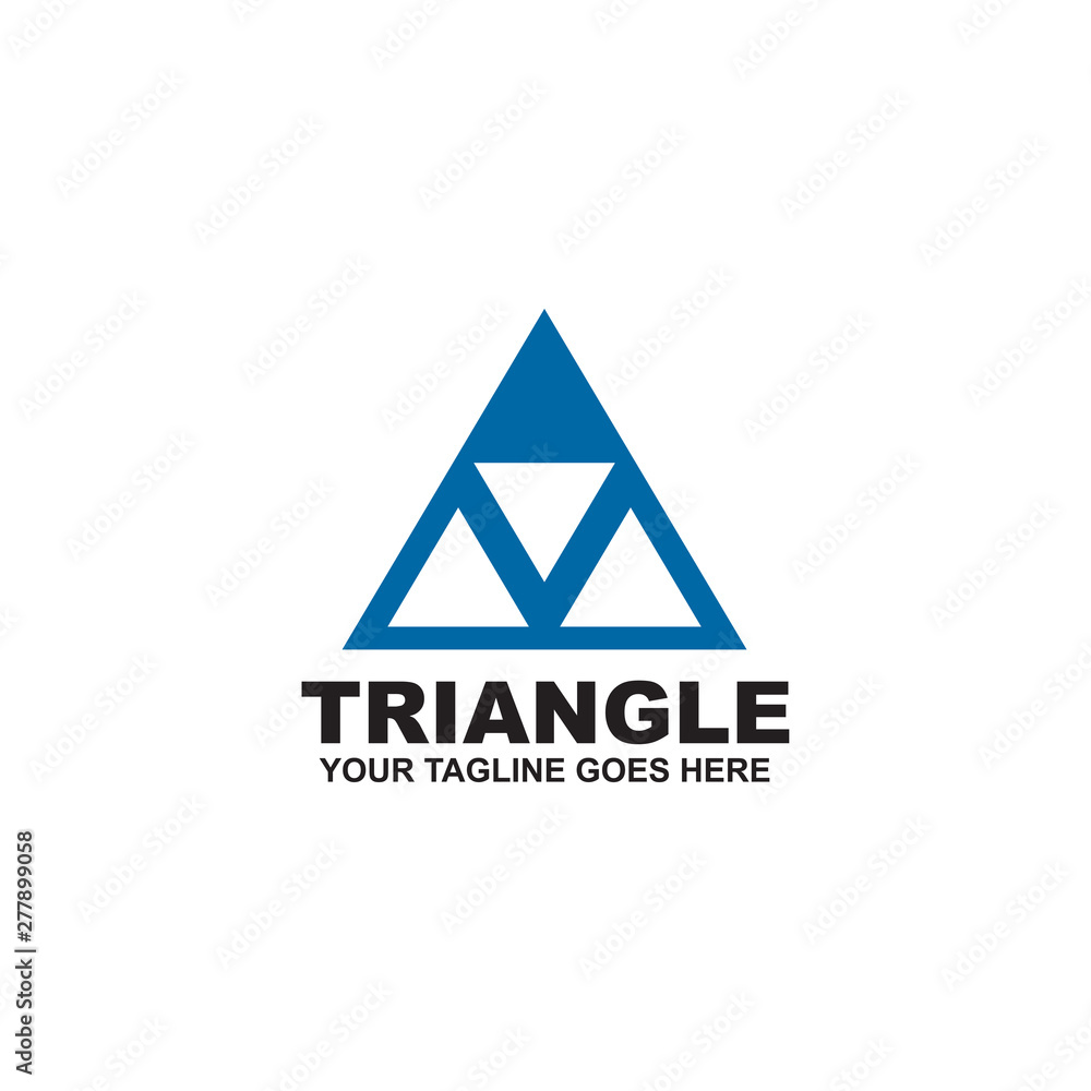 Triangle logo design inspiration vector template Stock Vector | Adobe Stock