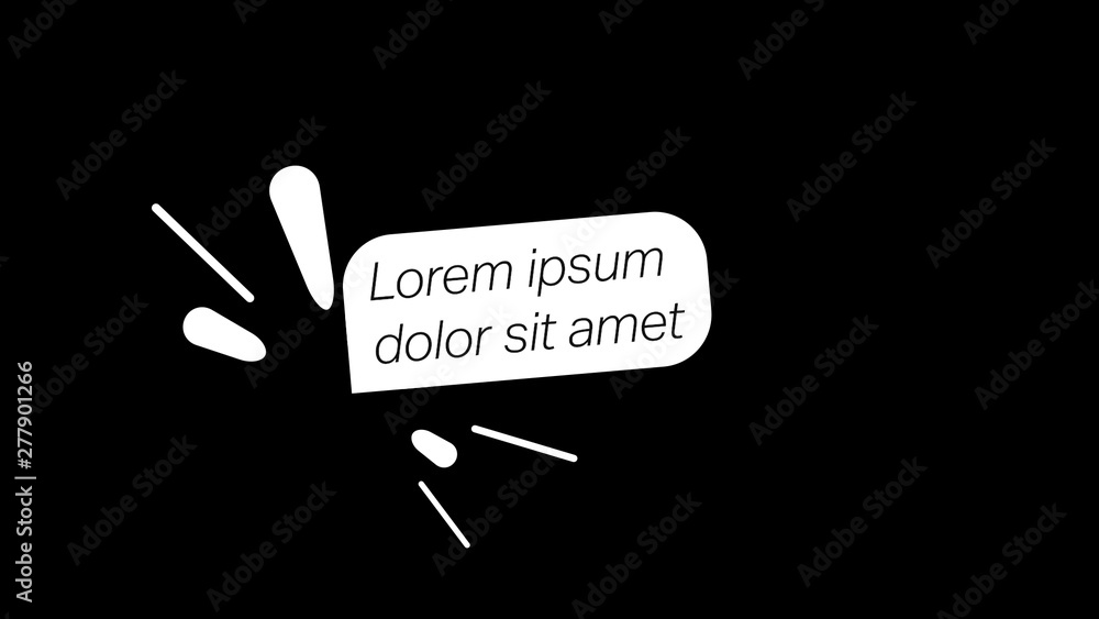 Text Bubble Pop On Stock Template | Adobe Stock