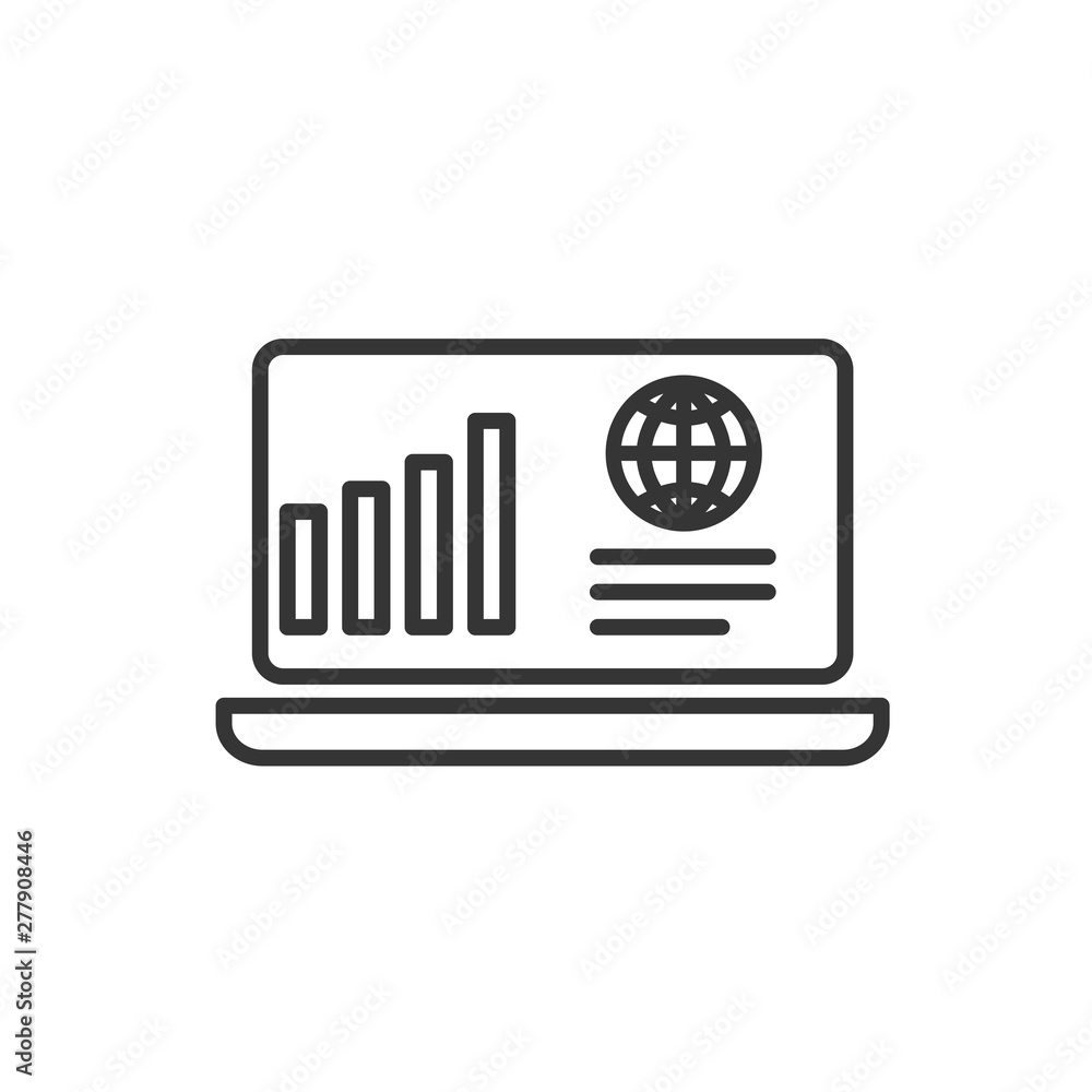 Project dashboard linear icon template color editable. Dashboard in ...