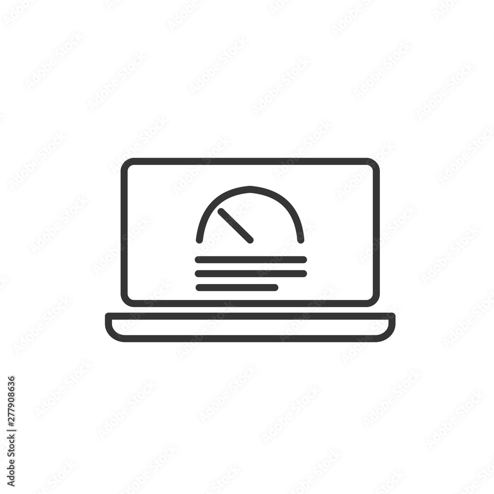 Project dashboard linear icon template color editable. Dashboard in ...