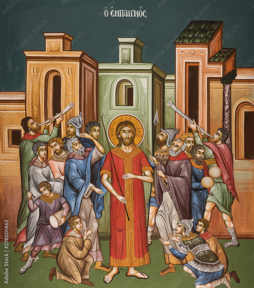 Scoffing of Jesus Stock Photo | Adobe Stock