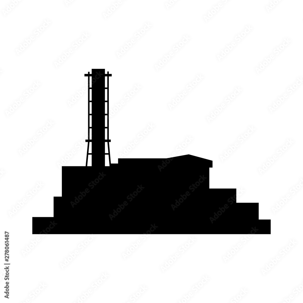 Chernobyl icon silhouette. Vector esp10 Stock Vector | Adobe Stock