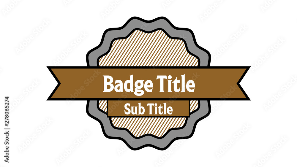 Badge Titles Stock Template | Adobe Stock