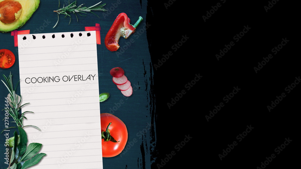 Cooking Overlay Stock Template | Adobe Stock