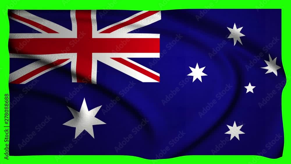 australia Animation Flag Animation Green Screen Animation australia ...