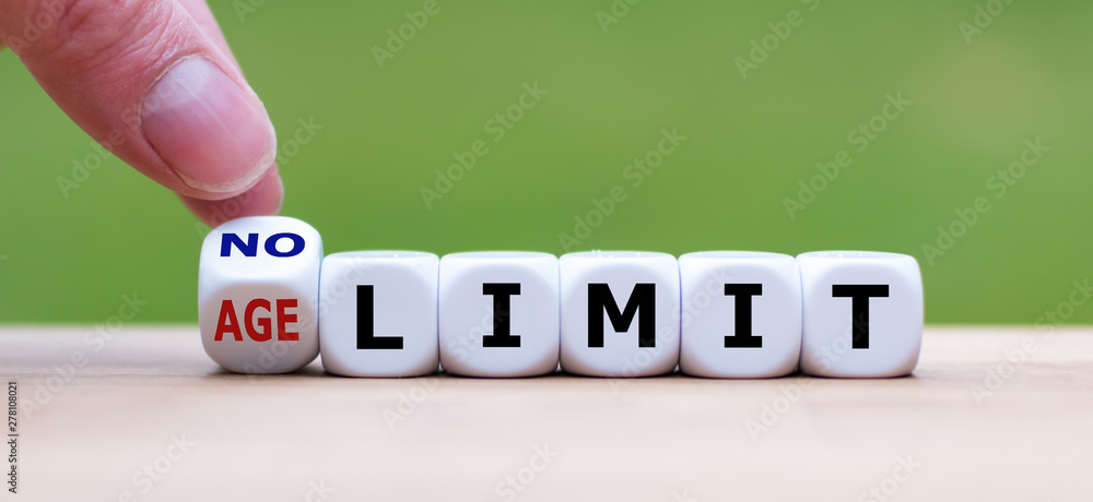 No limit concept. Hand turns a dice and changes the expression "age ...
