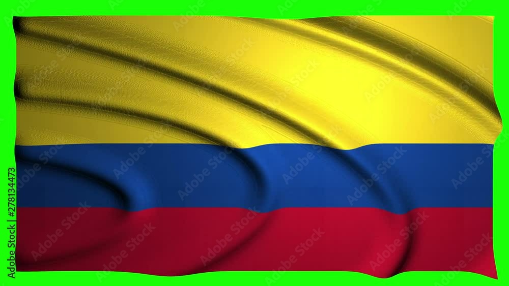 colombia Animation Flag Animation Green Screen Animation colombia video ...