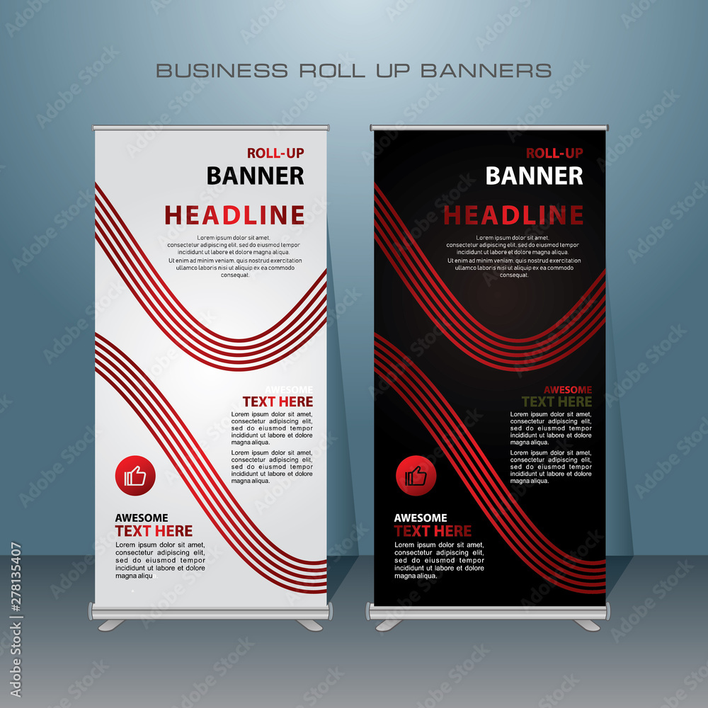 Vertical Banner Design Signboard Advertising Brochure Flyer Template ...