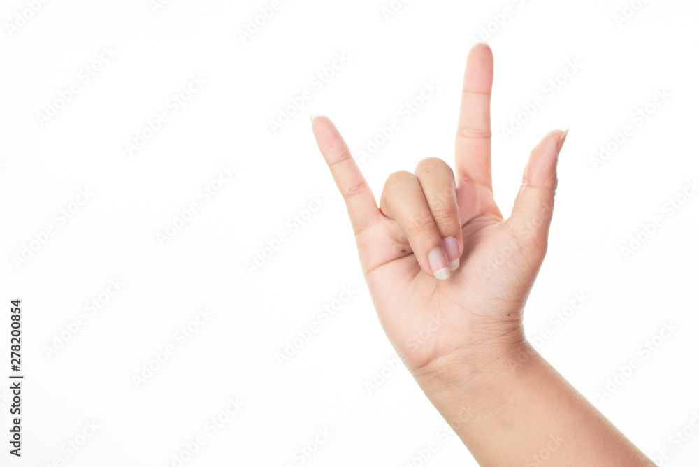 Hand symbol/I Love You hand symbol Stock Photo | Adobe Stock