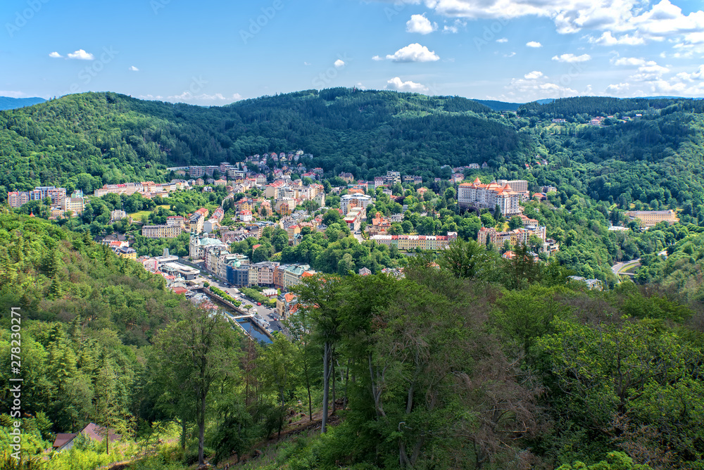 Karlsbad Stadt Kurort Gebirge Wald Stock Photo | Adobe Stock
