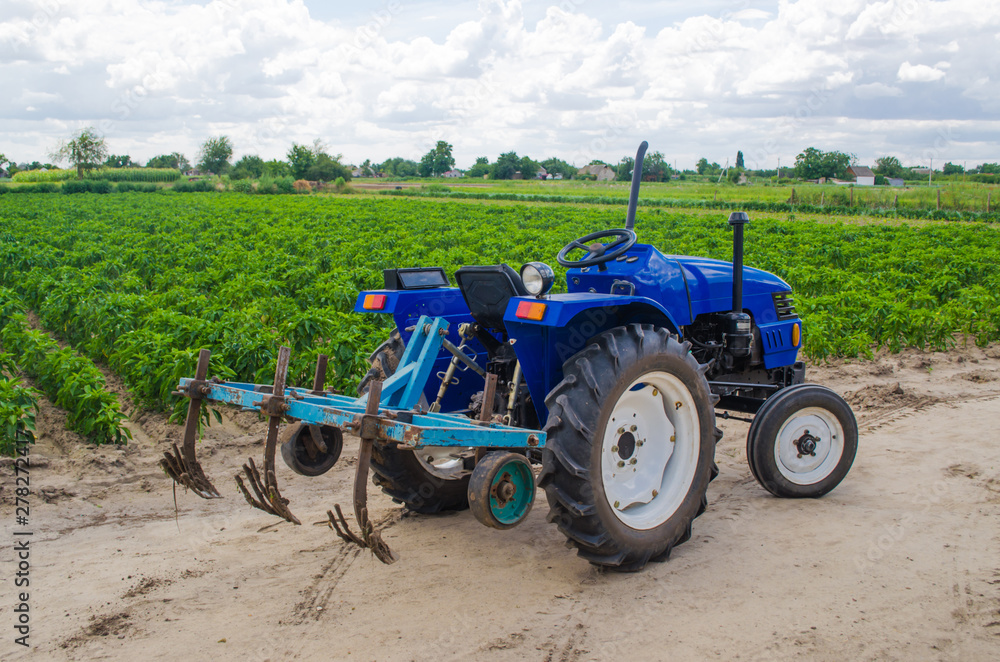 Farm Tractor At Work