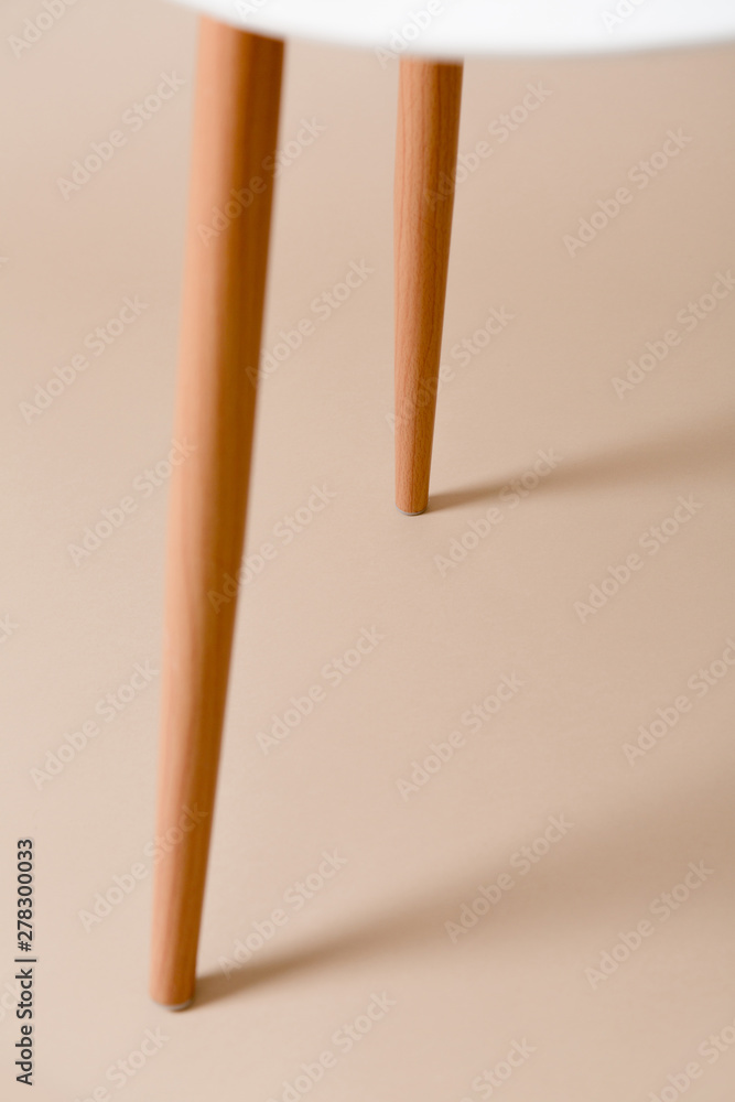 Minimalist chair isolated over clean seamless background Stock Photo ...