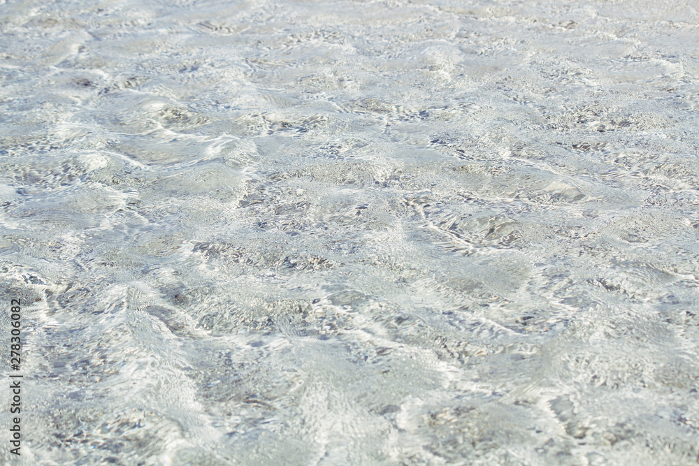 Transparent clear water texture on a tropical beach Stock Photo | Adobe ...