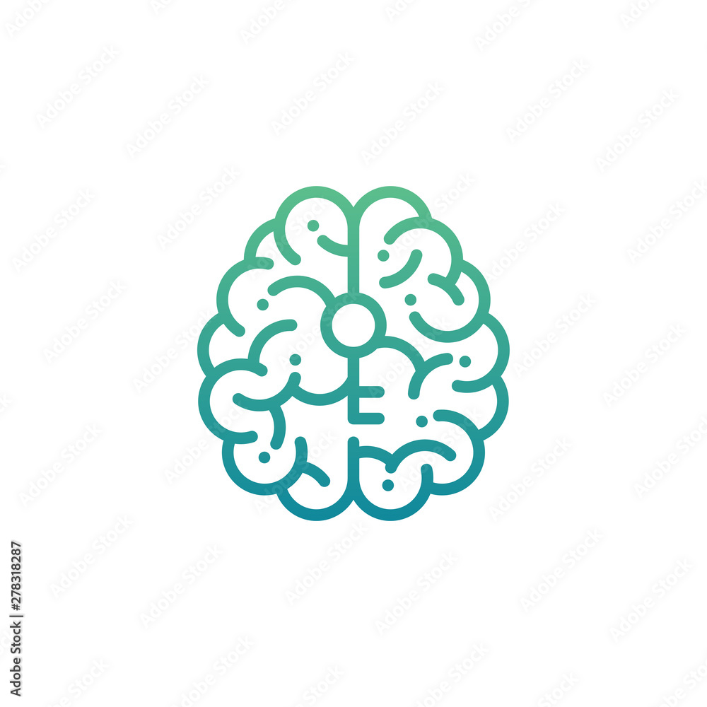 Top Brain logo icon with key symbol, Secrets of the mind concept design ...