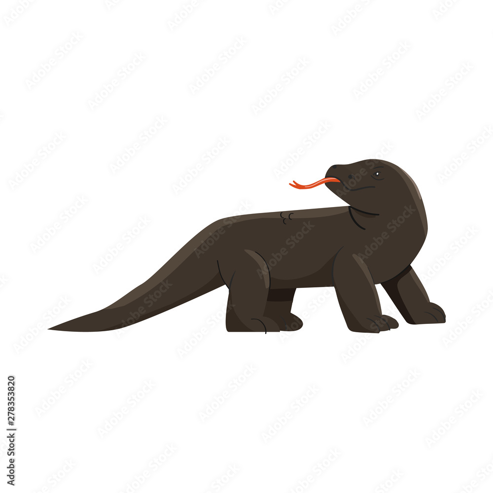 Vector illustration of varanus and lizard logo. Collection of varanus ...