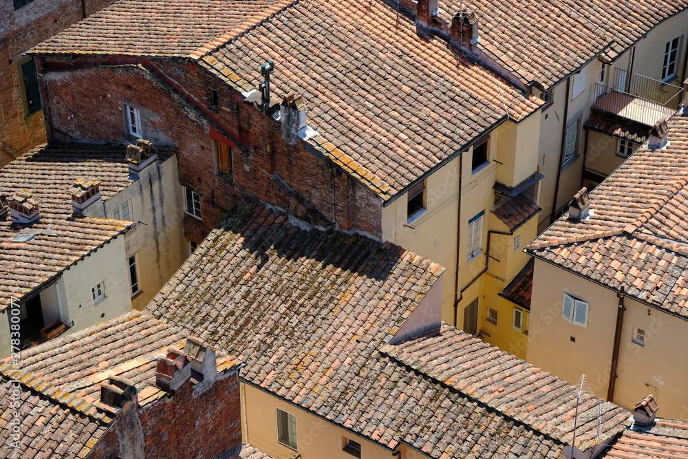 Foto de Tetti e mura di abitazioni tradizionali ed antiche residenziali ...